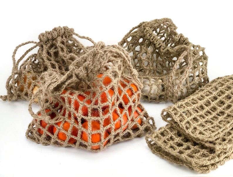 Jute Net Bag Produce Bag Ecological Reusable Bags Farmers - Etsy