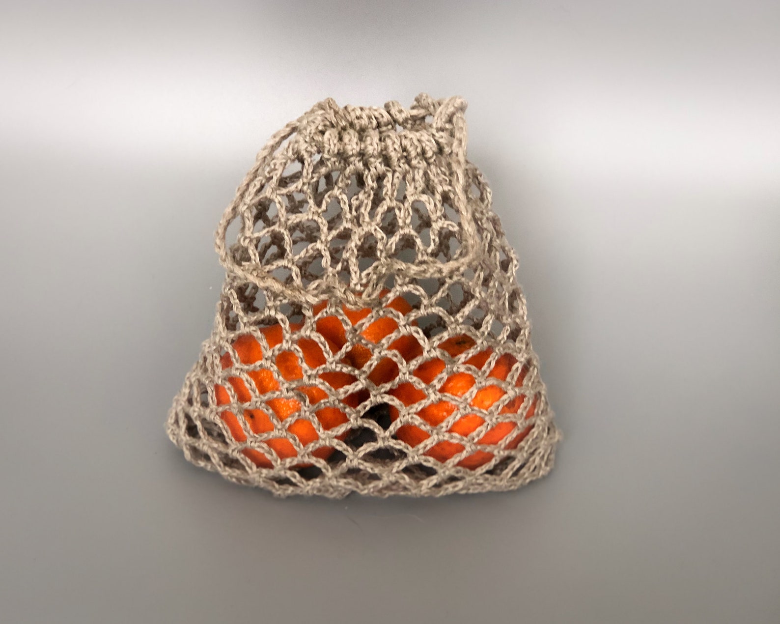 Mesh Net Produce Bag, Medium Size Linen Produce Bag, Produce Bags for ...