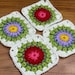 Rose Violet Granny Square Crochet Pattern (PDF Download) - Etsy