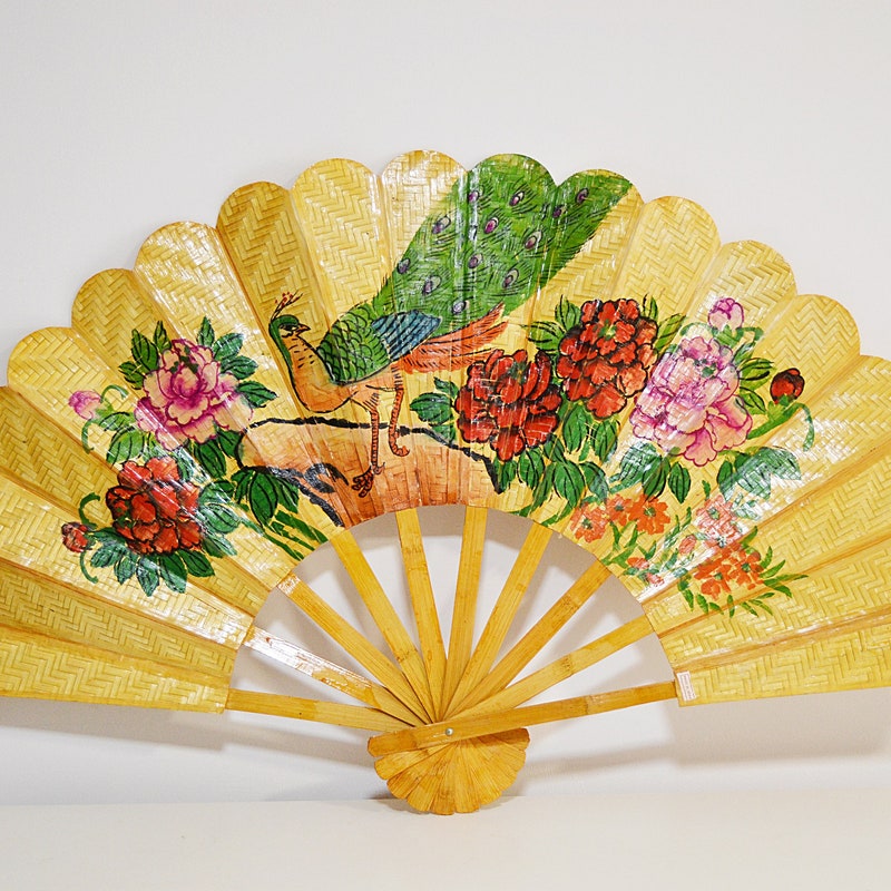 Chinese Fan Wall Art - Etsy