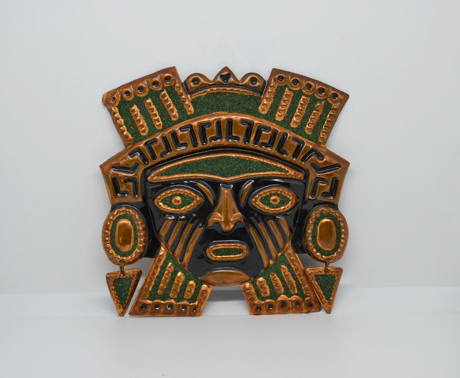 Mayan Copper God Inca God Plaque Inca Wall Decoration | Etsy