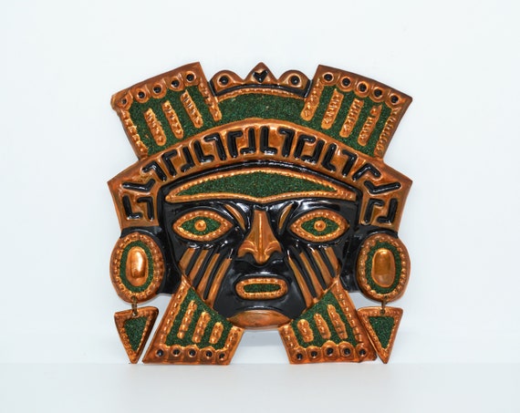 Mayan Copper God Inca God Plaque Inca Wall Decoration | Etsy