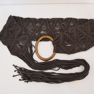 Wide Boho Belt for Women Oval Metal Buckle, Rope Belt, Braided Rope ...