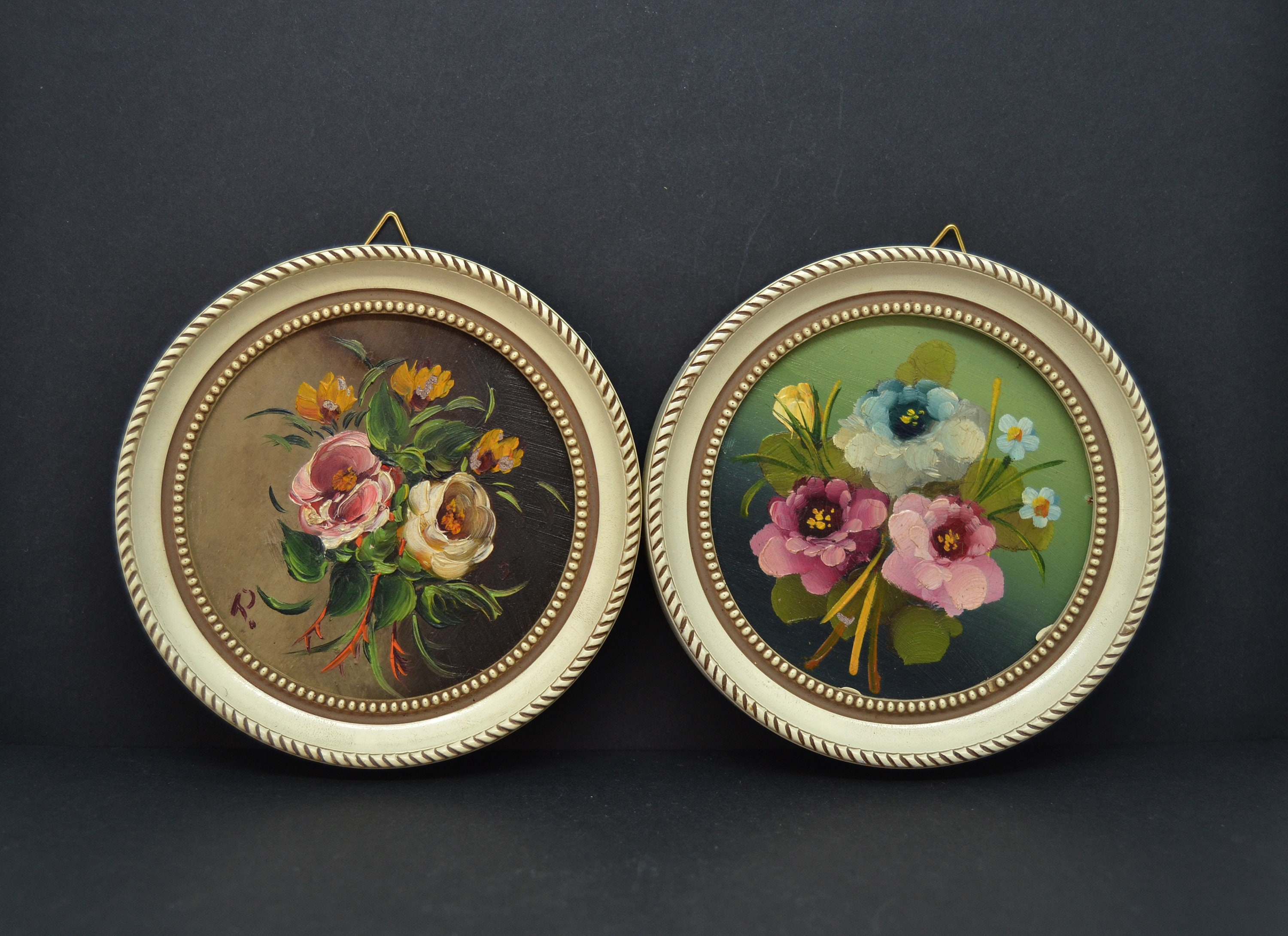 Antique Round Gold Frames