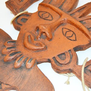 Teracota Pre-columbian Mascara,máscara De Cerámica México,mascara ...