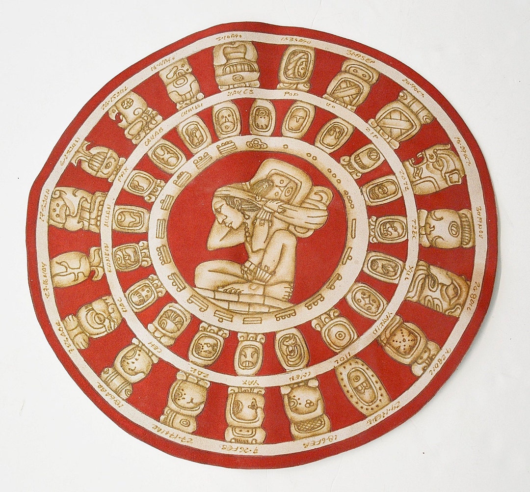 Leather Representation Mayan Calendar, Mayan Calendar of Leather, Mayan ...