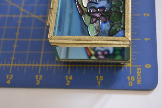 drawing glass jewelry box, stained glass jewelry box,… - Gem