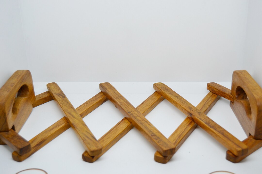 Vintage Wooden Extendable Trivet/rustic Style Trivet - Etsy