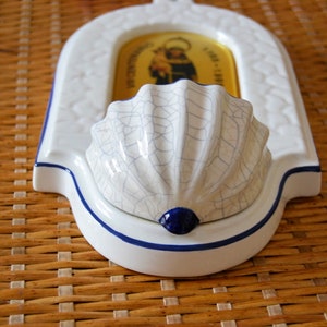 Ceramic Holy Water Fountain, Religious Fountain, Water Font Wall Hung ...