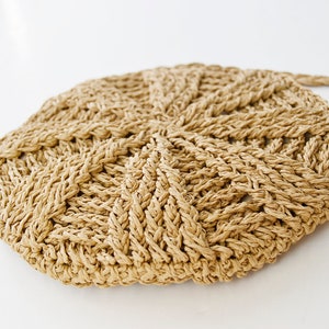 Round Bag, Vintage Bag, Eco Bag, Women's Bag, Handmade Bag, Beige Bag ...