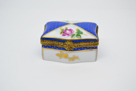 collection porcelain box,Vintage Porcelain ,Trinket B… - Gem