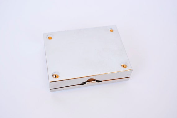 mini caja plateada,mini caja,mini joyero,vendimia caj… - Gem