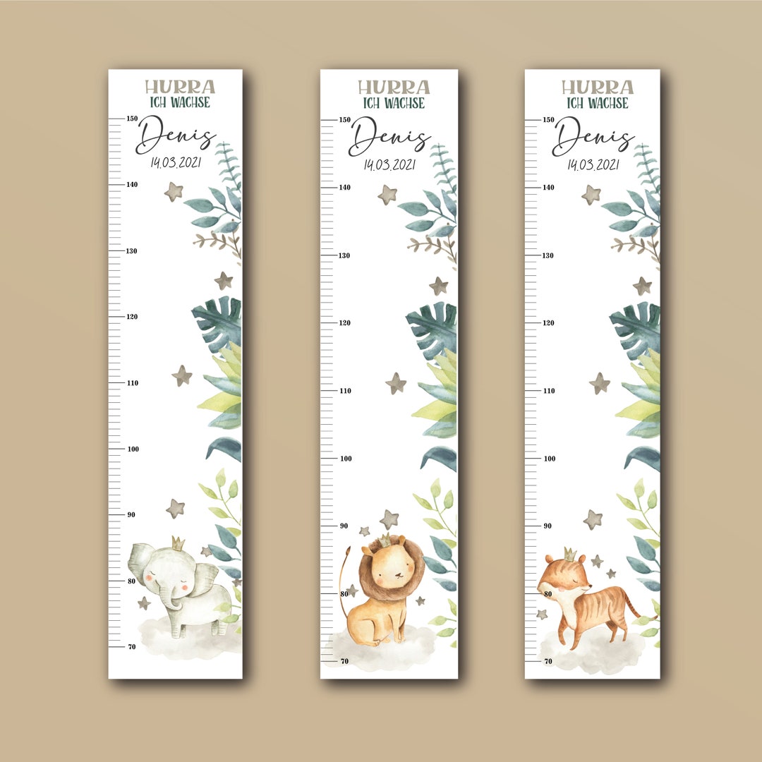 Children's Measuring Stick Personalized With Name Made of Wood or ...