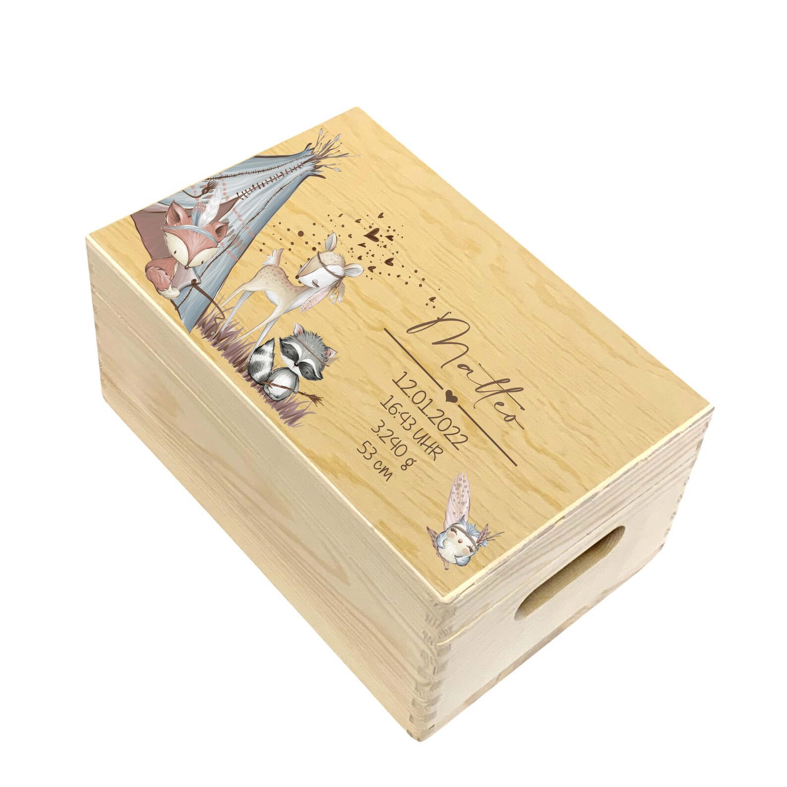 Personalized Memory Box Forest Friends Box Storage Box Memory Box With ...