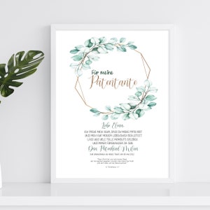 GODPARENT LETTER Euka Dream Personalized as a Gift for Baptism ...