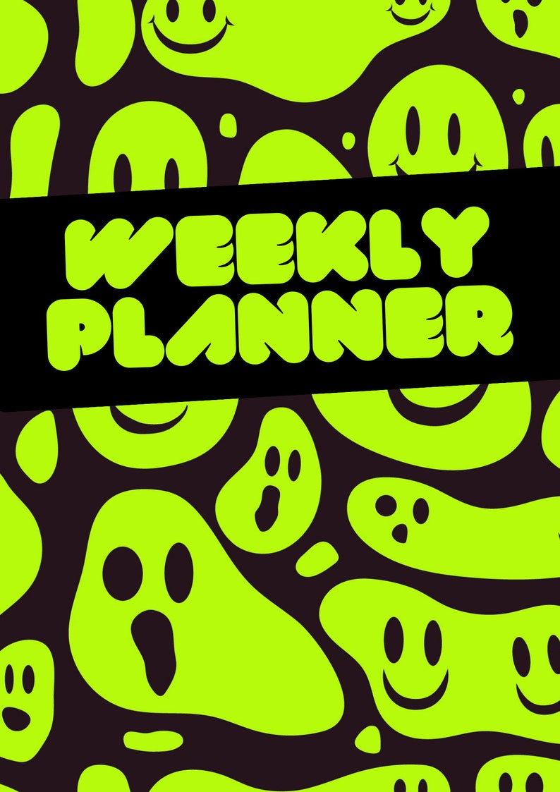 Coolest Smiley Week Planner Ever! - Etsy