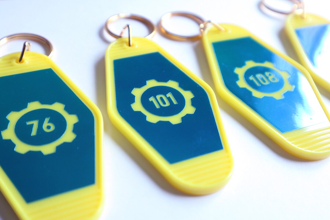 Customizable Fallout Vault Keychain - Etsy