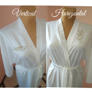 Long Silk Robe Kimono Classic Ivory Bridal Robe Maxi White - Etsy