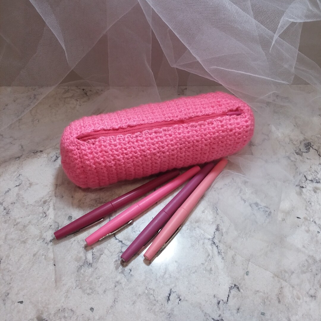 Hand-crocheted Pencil Case - Etsy