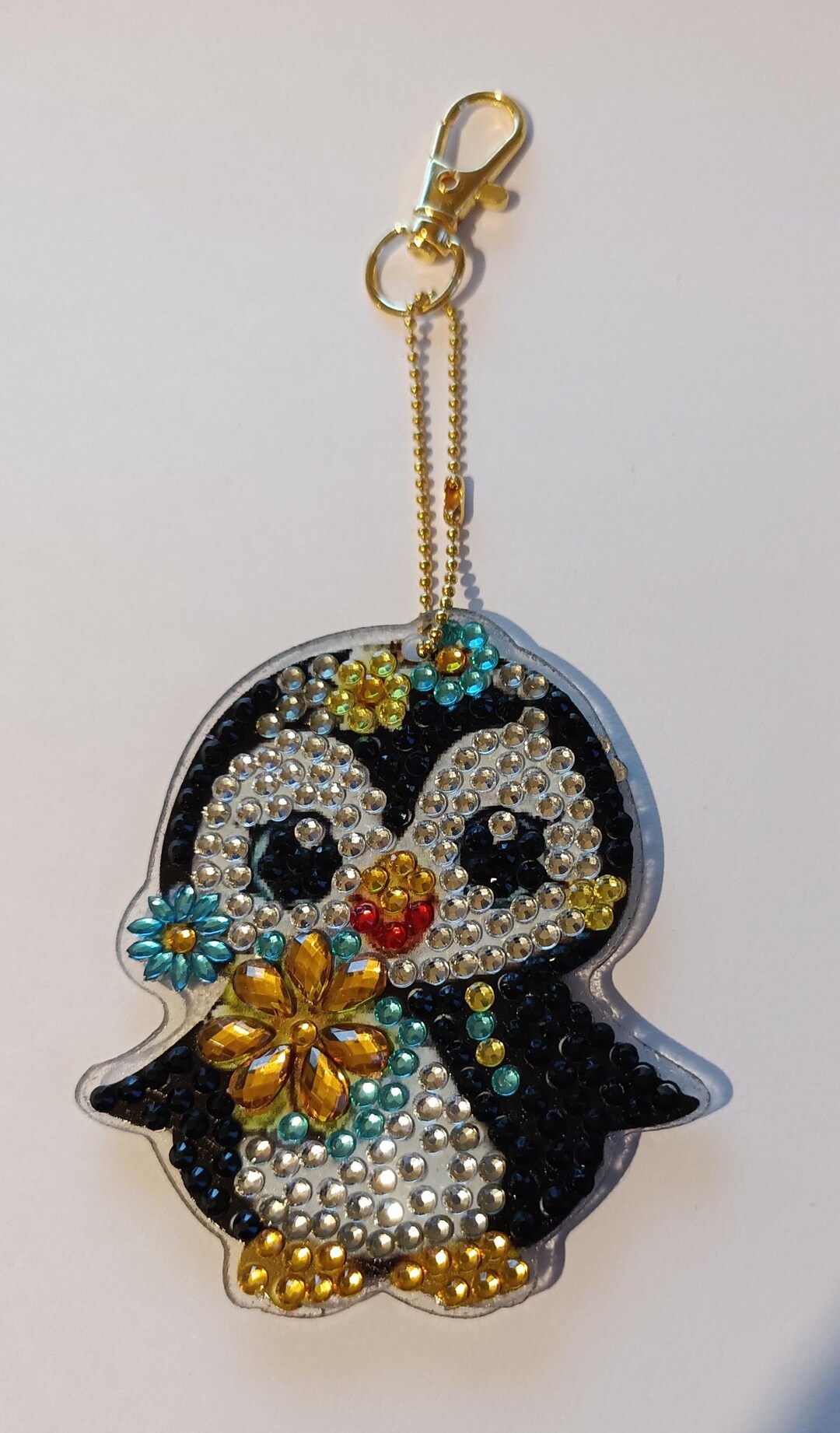 Diamond Art Penguin Keyrings - Etsy