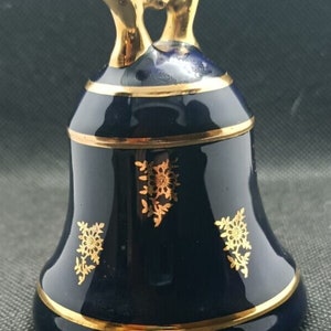 Limoges Castel France Cobalt Blue Gold Bell - Vintage Romantic ...