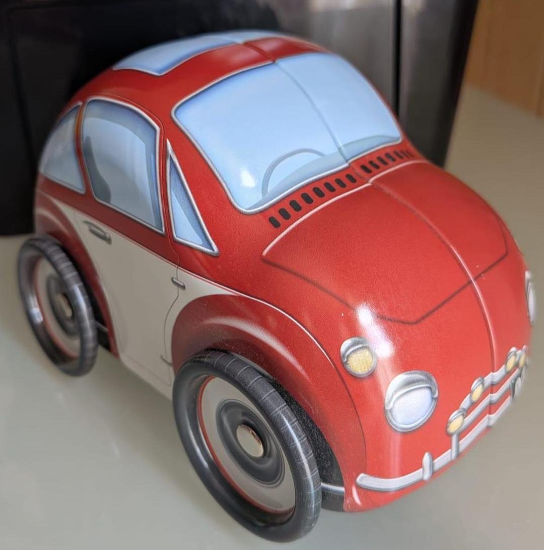 Novelty Sweet Tin Red Beetle Car With Moving Wheels - Etsy
