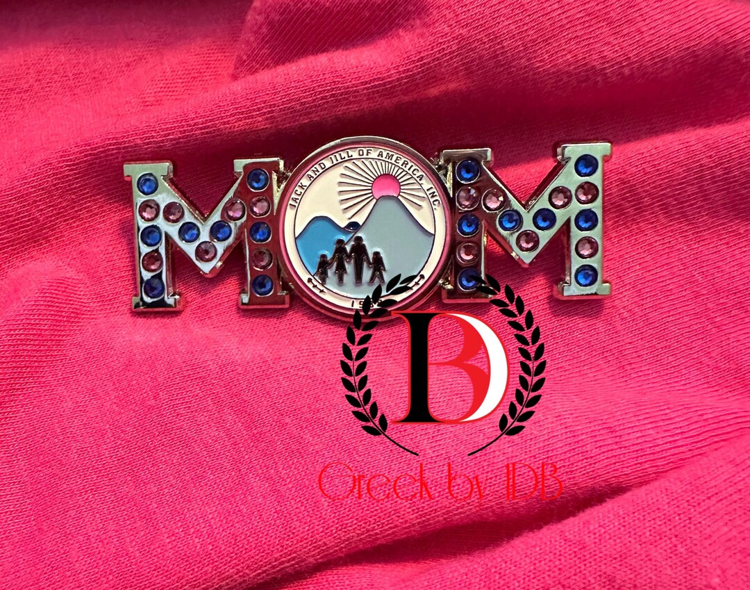 Rhinestone MOM Brooch - Jack and Jill. - Etsy