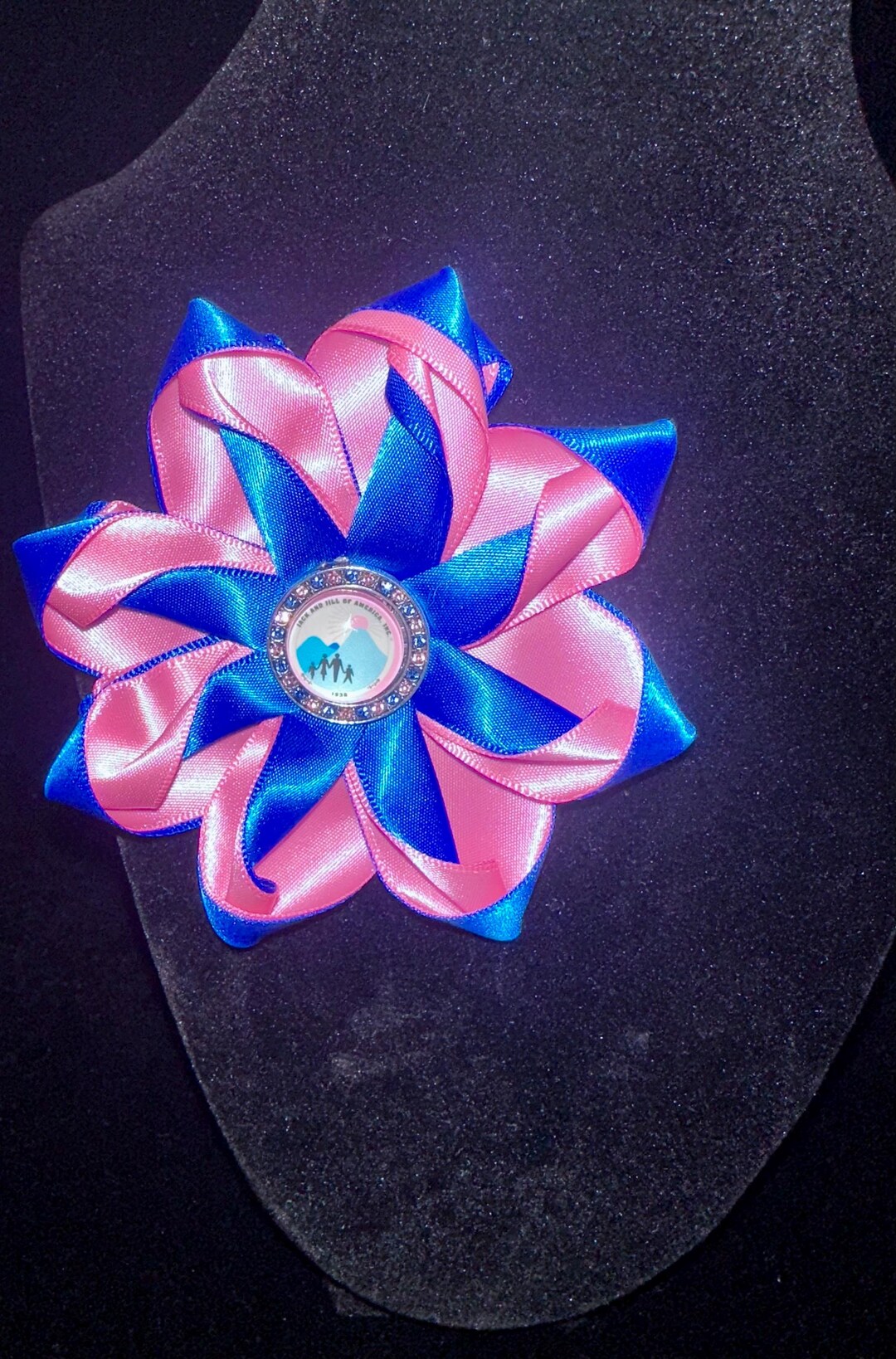 Jack and Jill of America Sation Flower Brooch. - Etsy