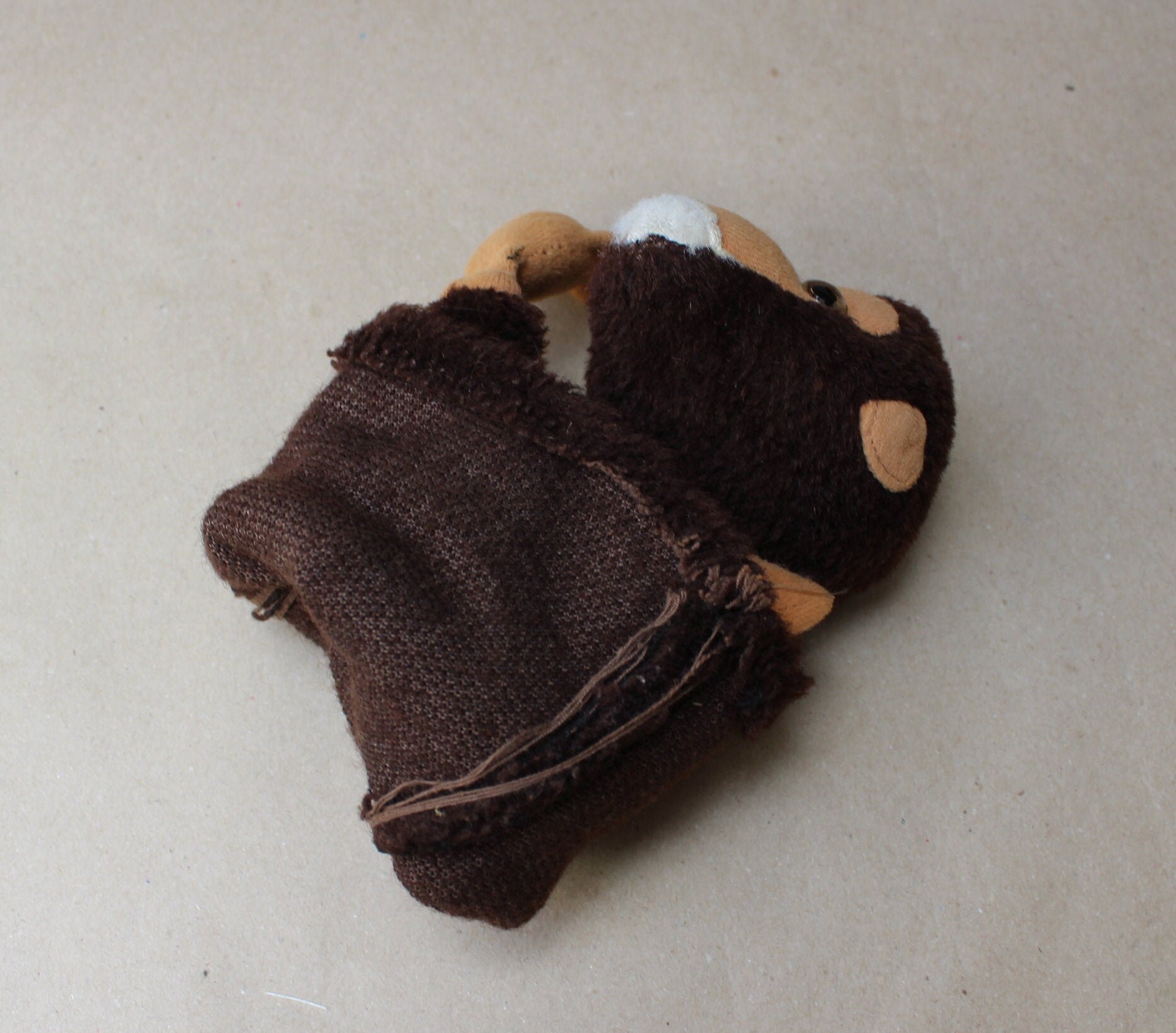 Vintage Monkey Hand Puppet: Plush Brown Fur Toy, 8" - Etsy