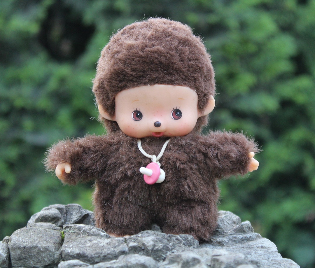 Little Baby Monkey Toy Vintage/5" /1970s Toys/ Brown Fur Monkey/ Baby ...