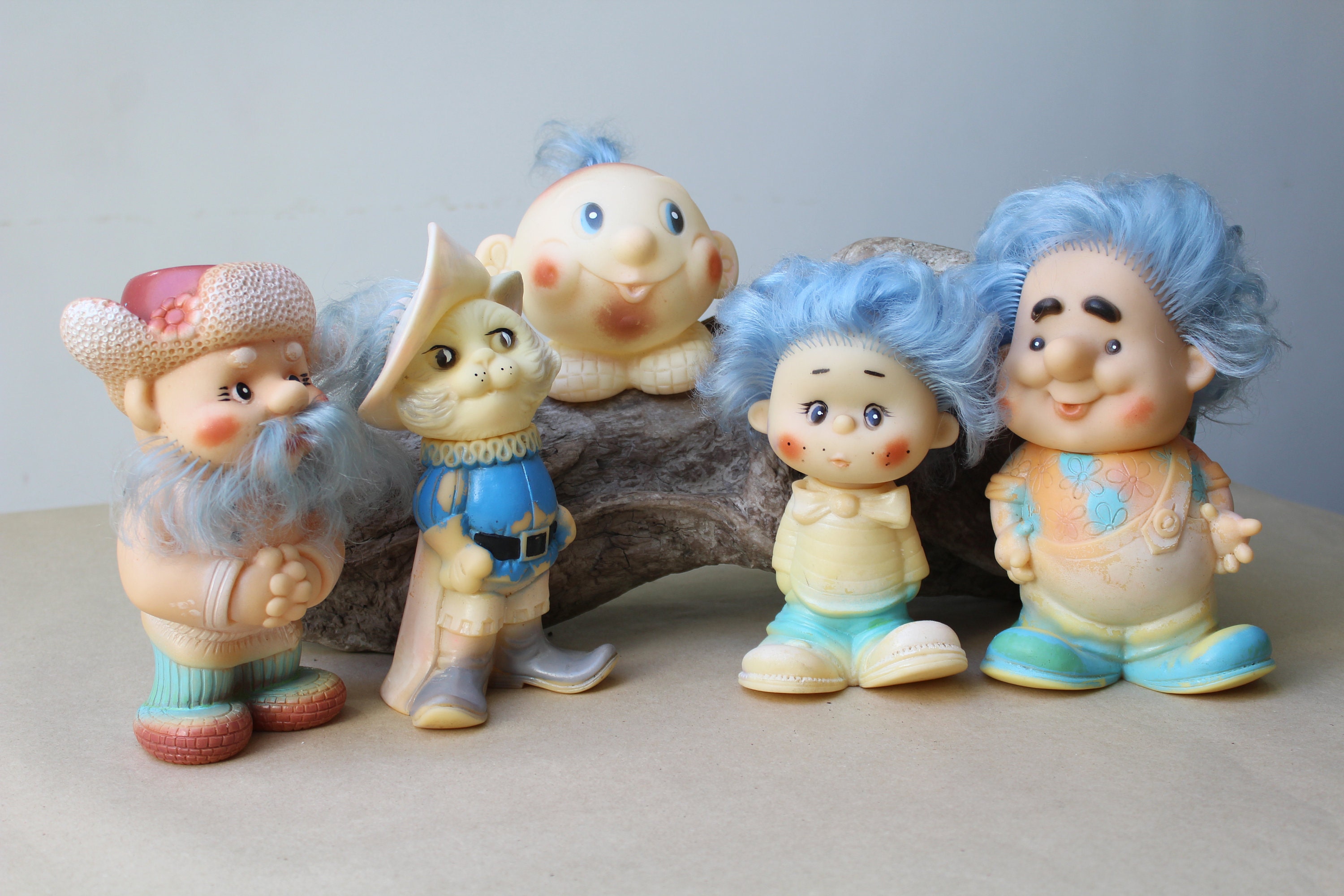 Soviet Rubber Toy Set Lot of 5 Big Rubber Toys COLLECTIBLE | Etsy