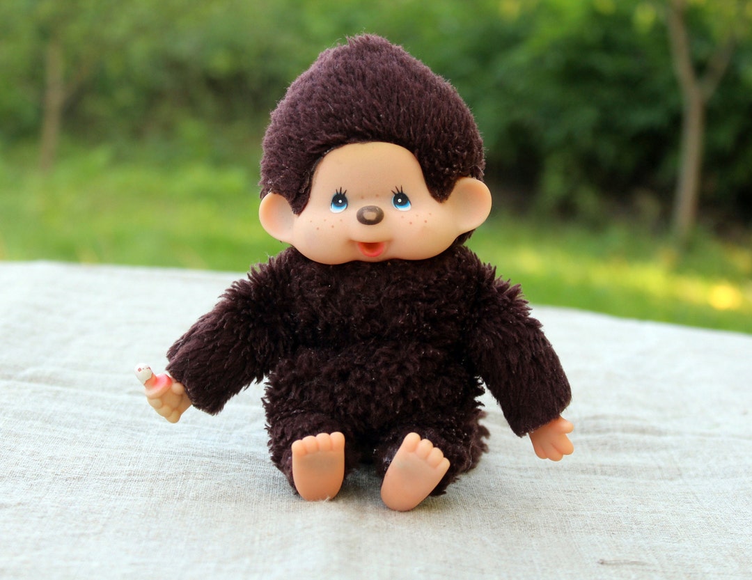 Monkey Toy Vintage 7" Monchichi Doll 70-80s Baby Boy Girl Monchhichi ...