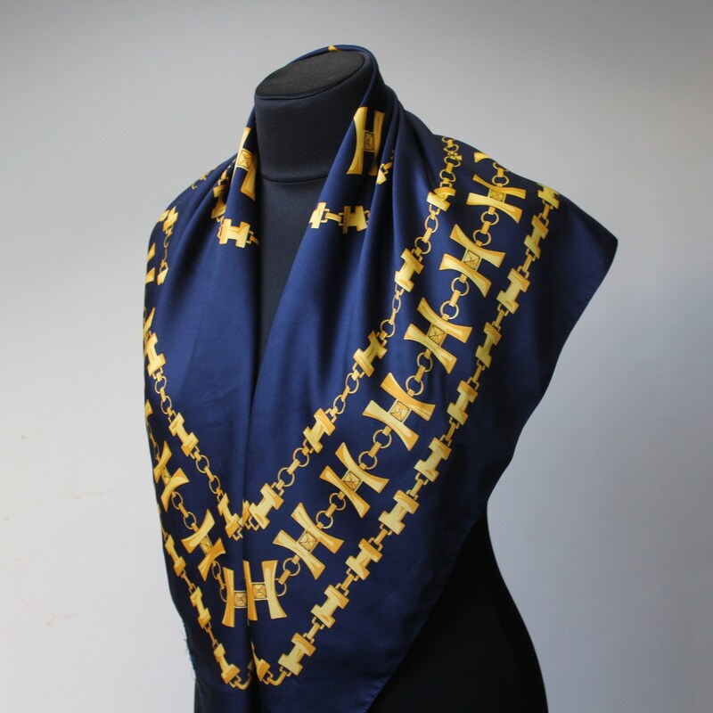 Navy Blue Scarf - Etsy