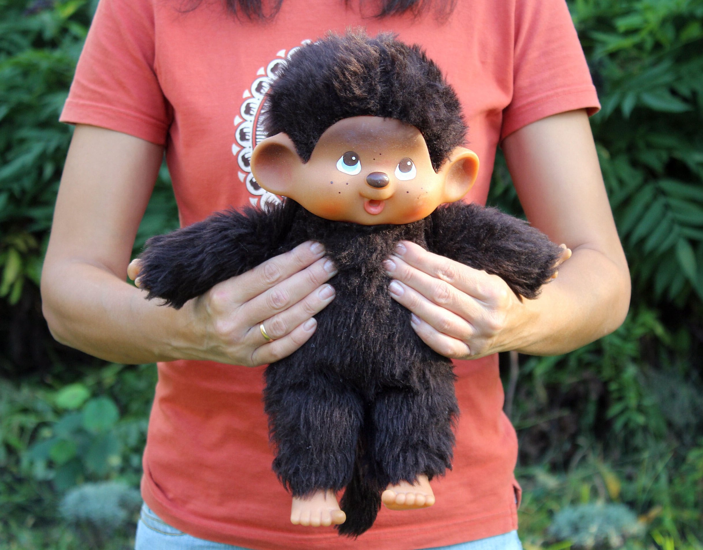 Rare Vintage 70s Monchichi Doll: XL Monkey Toy, Rubber Face - Etsy