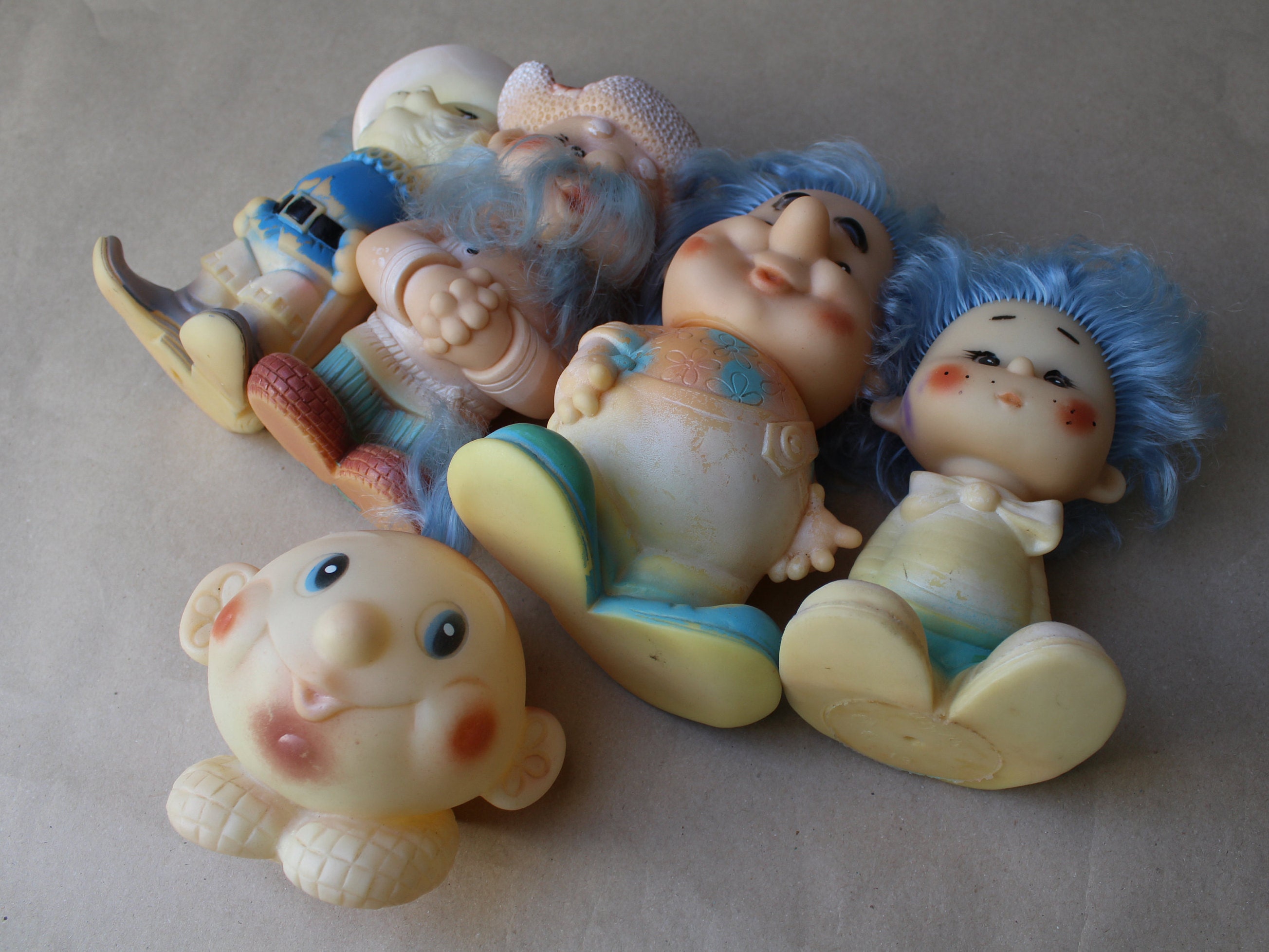 Soviet Rubber Toy Set Lot of 5 Big Rubber Toys COLLECTIBLE - Etsy