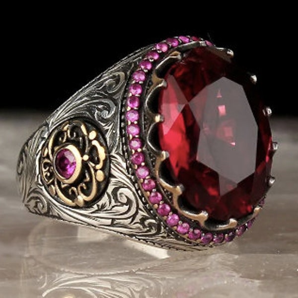 Pink Stone Ring - Etsy