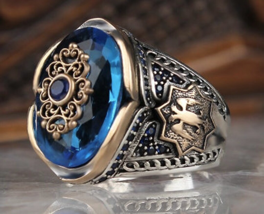 Blue Zircon Class Ring