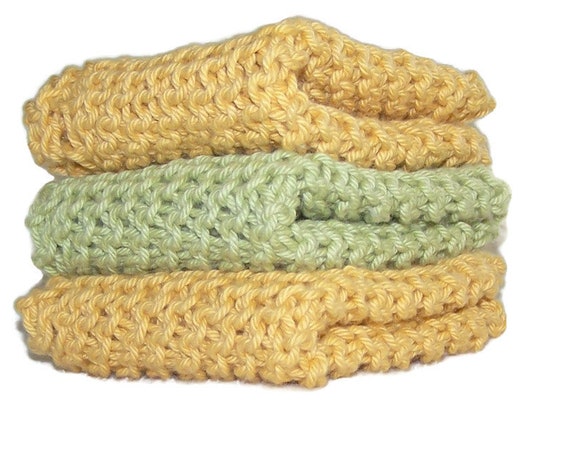 Dish rag setdish cloth knitted dish cloth gold dish cloth | Etsy