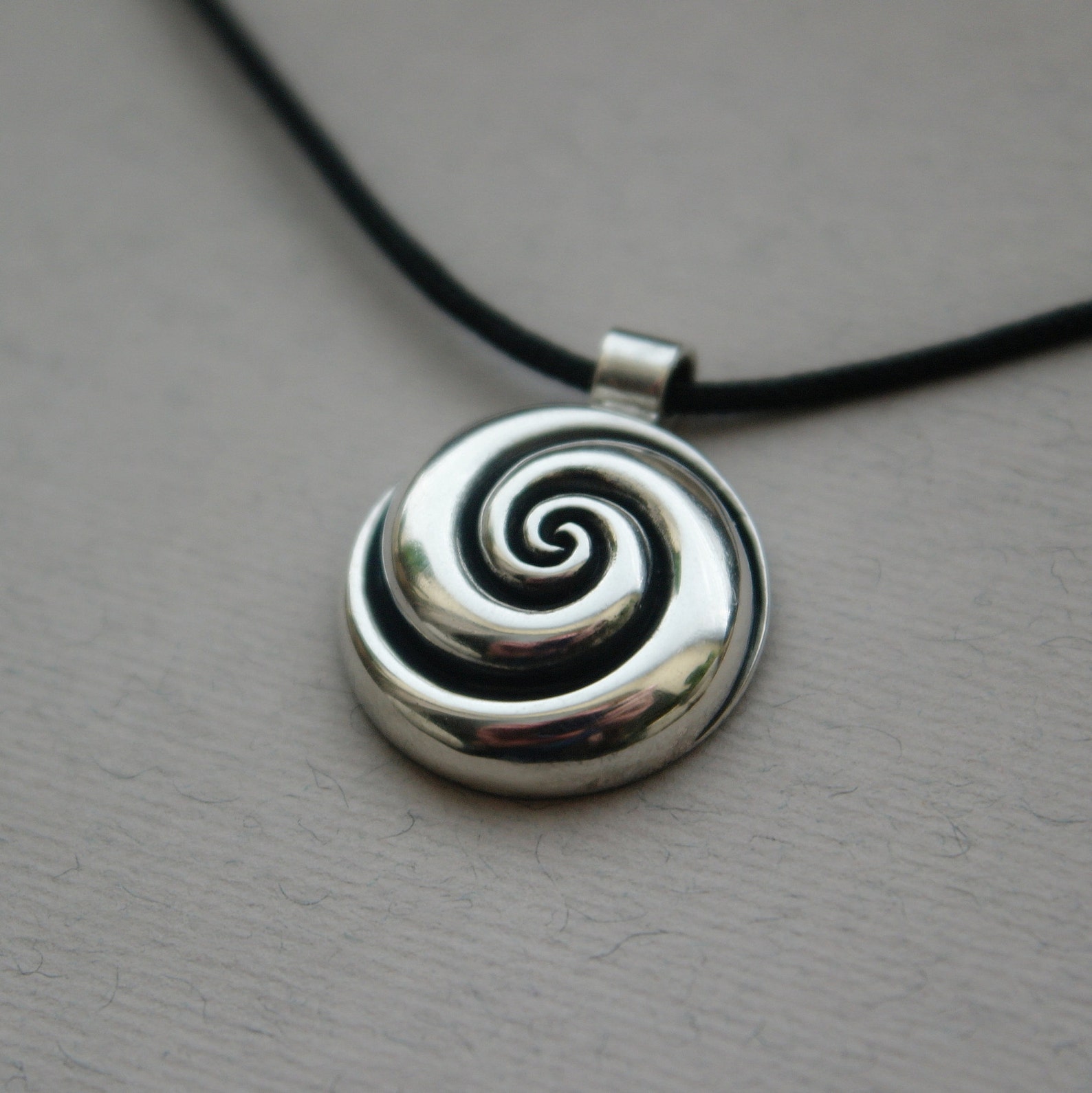 Koru Necklace Silver Koru Spiral Maori Symbol - Etsy