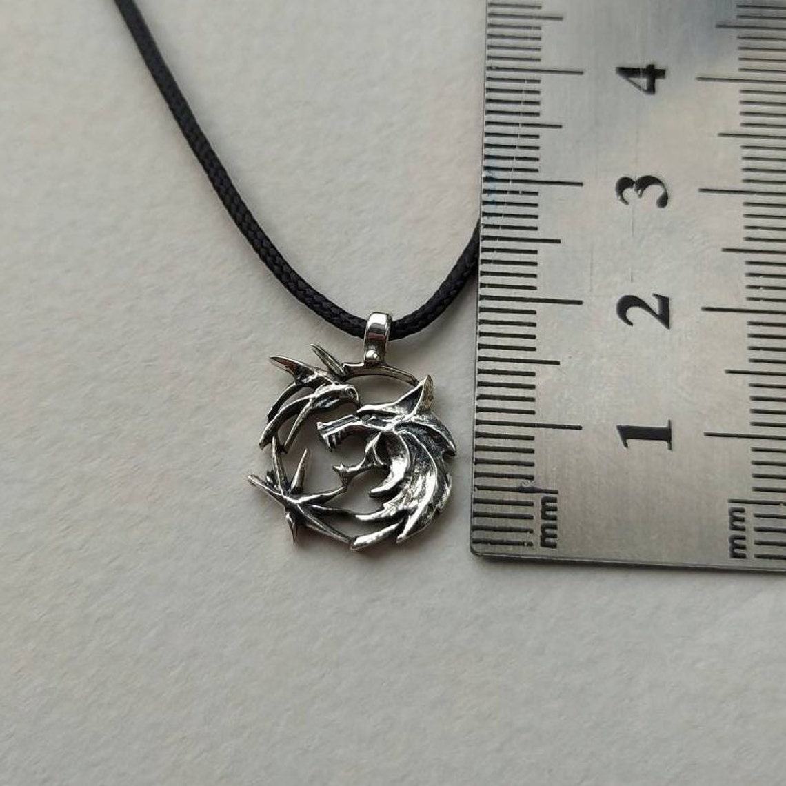 Sterling Silver Witcher Medallion Necklace: White Wolf, Ciri, Yennefer ...