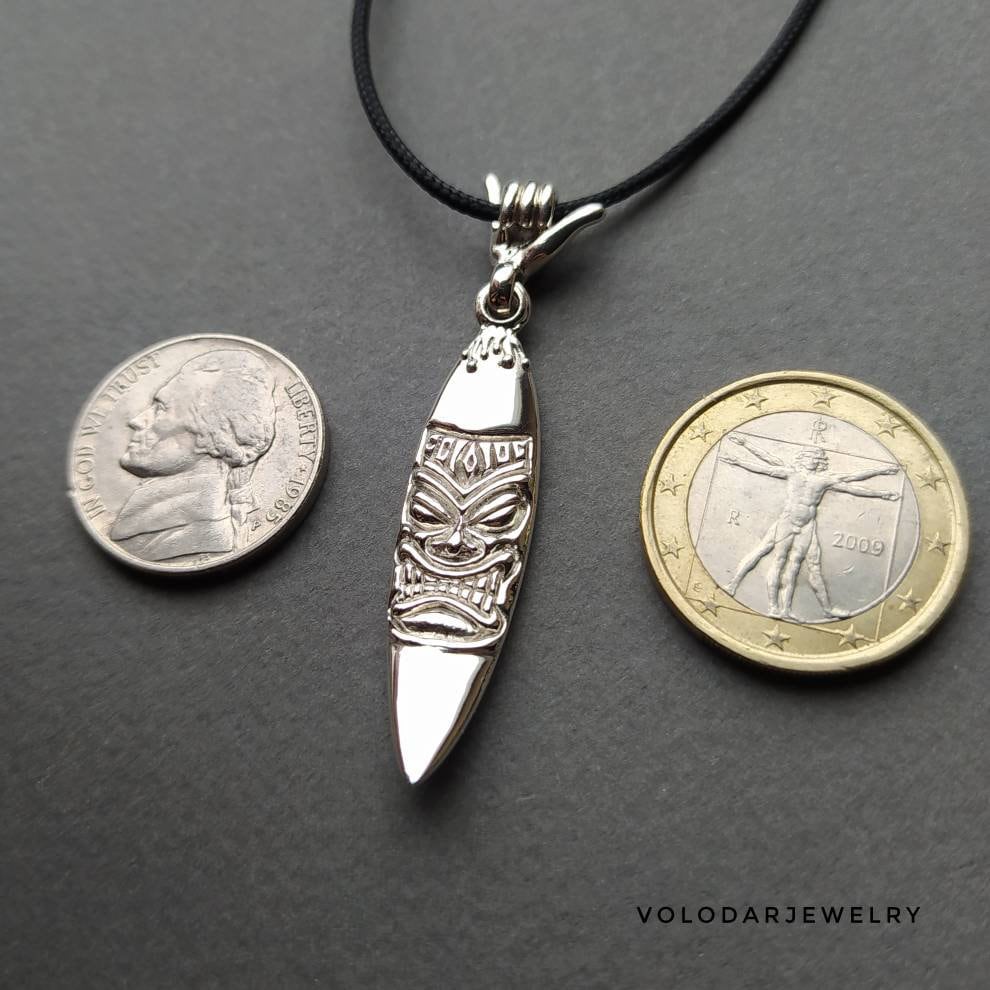 Surfboard Pendant Tiki Shaka Pendant Ocean Pendant Surf - Etsy Sweden