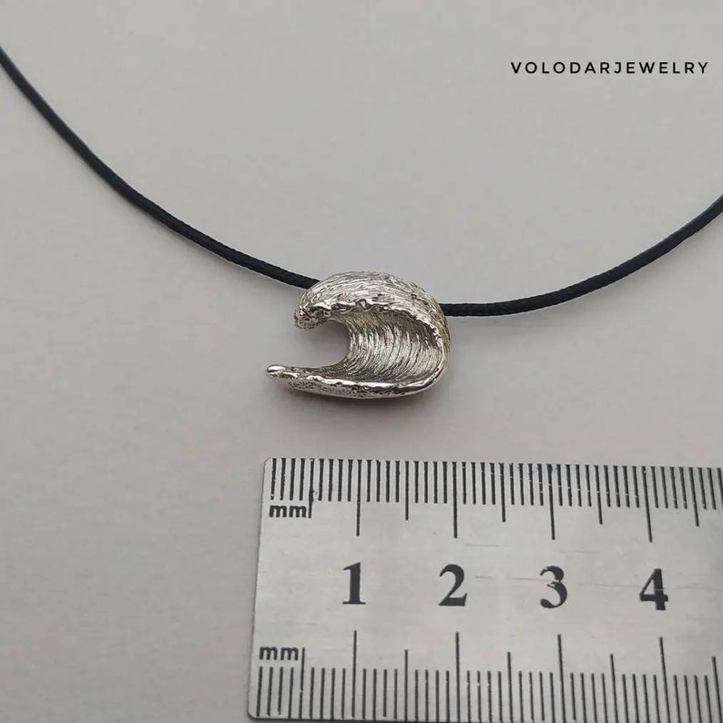 Wave Pendant Wave Necklace Surf Jewelry Ocean Wave Jewelry - Etsy