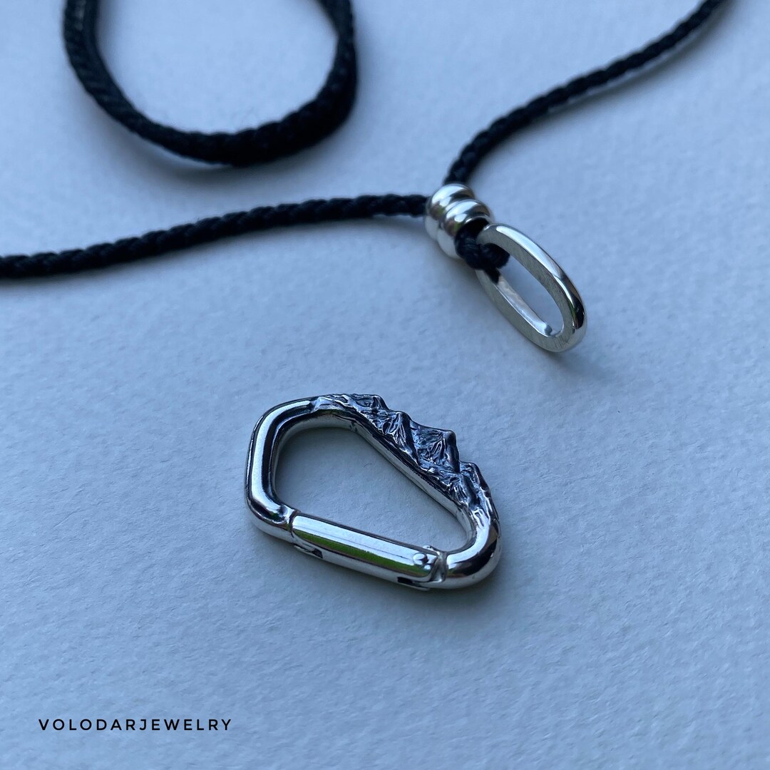 Carabiner Pendant. CLIMBING AND MOUNTAINEERING Jewelry. Mountain ...