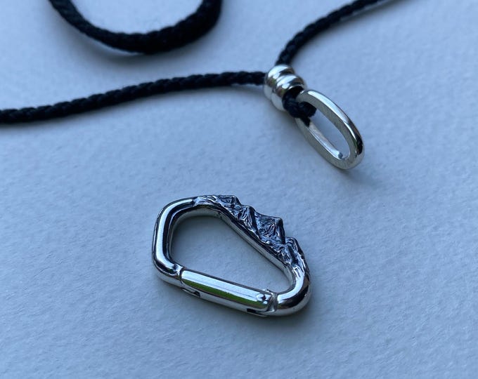 Carabiner Pendant. CLIMBING AND MOUNTAINEERING Jewelry. Mountain ...