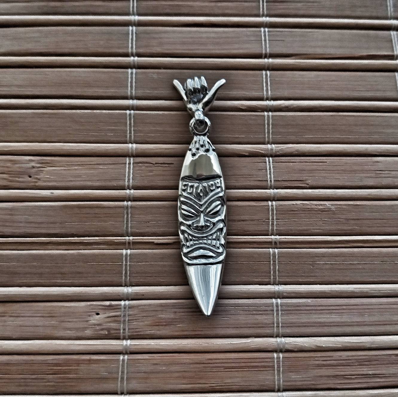 Surfboard Pendant Tiki Shaka Pendant Ocean Pendant Surf - Etsy Sweden