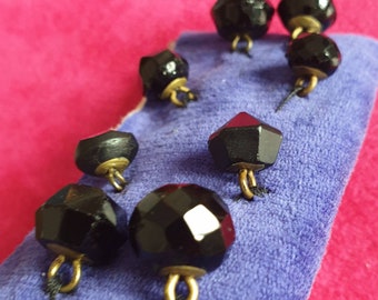 Antique Jet Buttons - Etsy UK