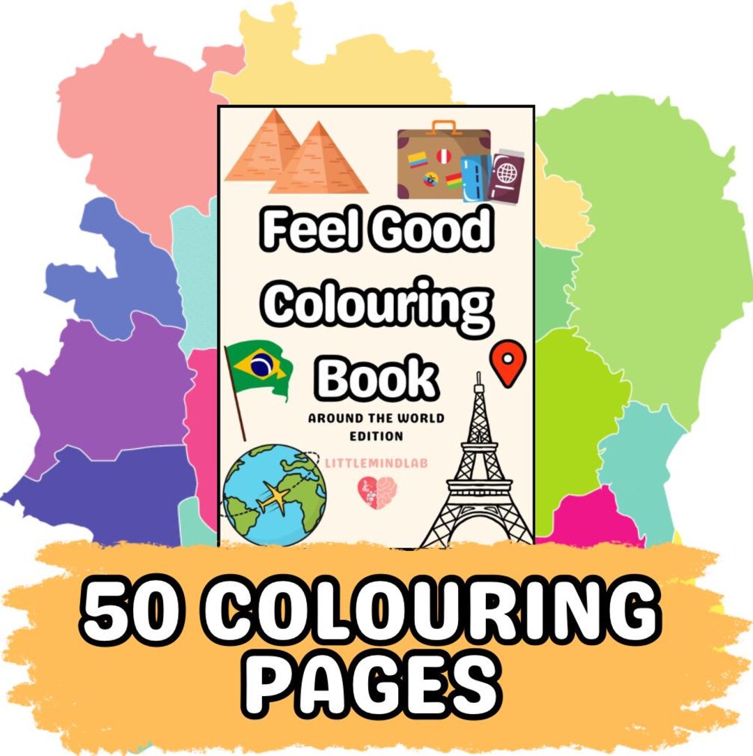 50 Printable Around the World Colouring Pages for Kids, Toddlers ...