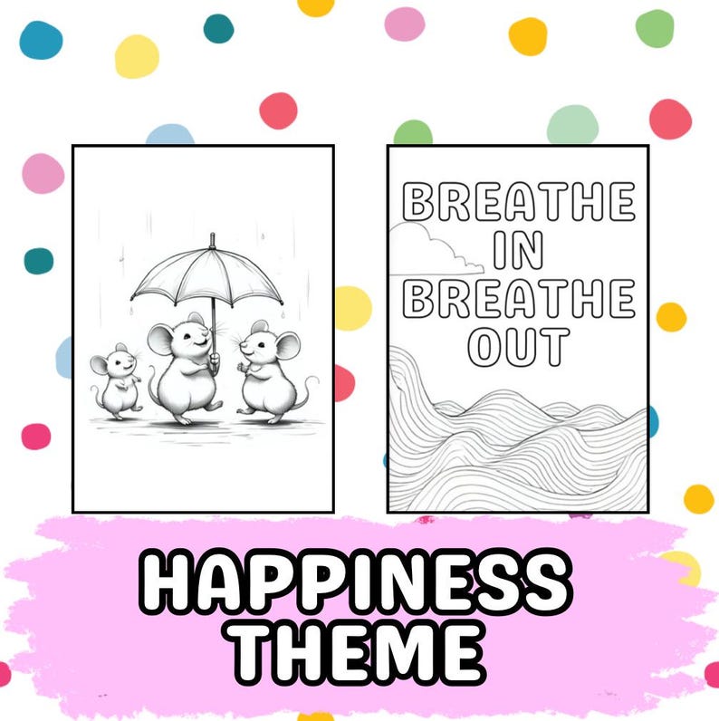 50 Printable Happiness Colouring Pages for Kids, Toddlers, Preschoolers ...