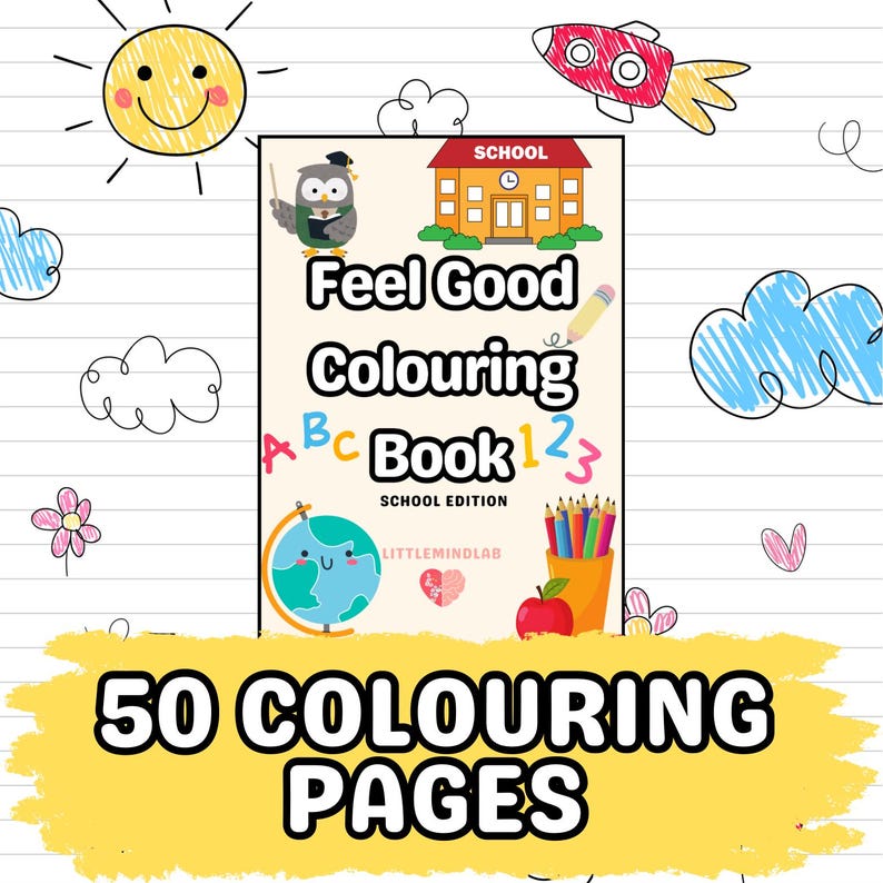 50 Printable School Colouring Pages for Kids, Toddlers, Preschoolers ...