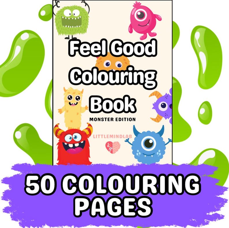 50 Printable Monsters Colouring Pages for Kids, Toddlers, Preschoolers ...